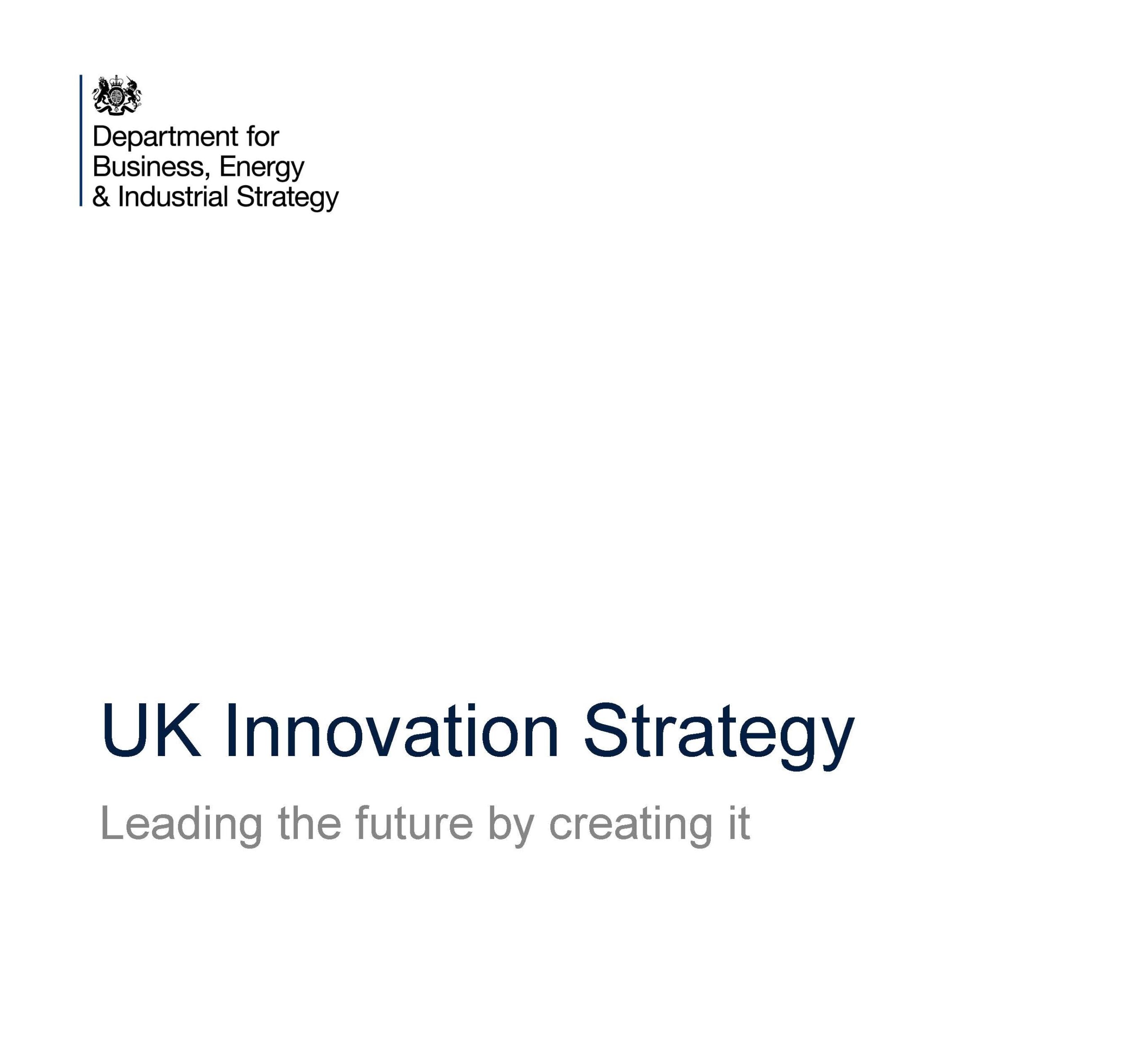UK Innovation Strategy: leading the future by creating it - HVM Catapult